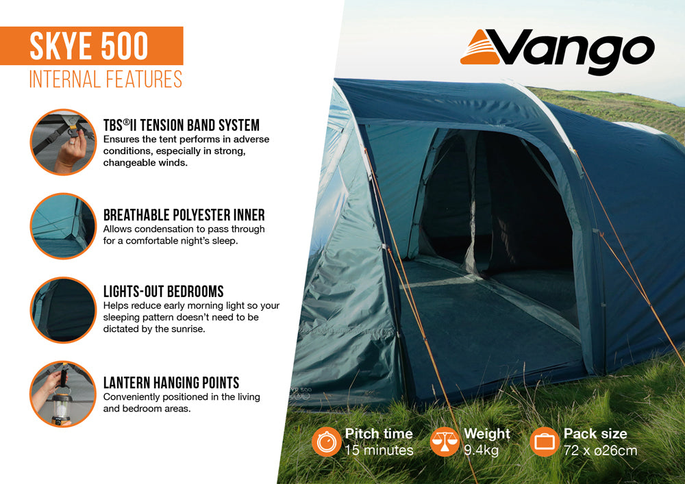 Vango Skye 500 Tent | Newquay Camping Shop | Vango Tents | UK