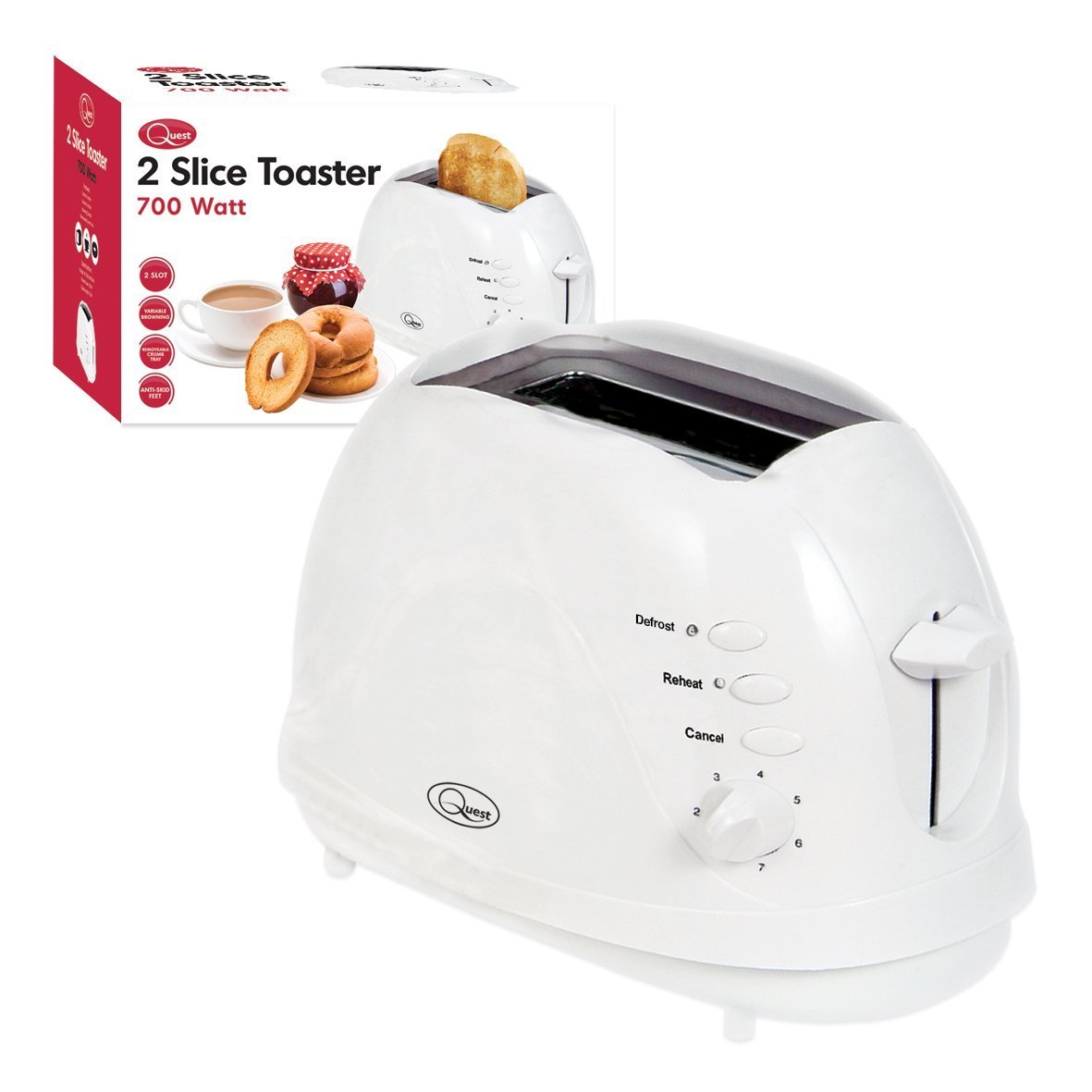 Quest 700w Low Wattage Camping Toaster | NewquayCampingShop.Com